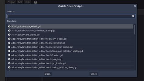 Quick Open Script Ctrlalto No Longer Works In The Script Editor