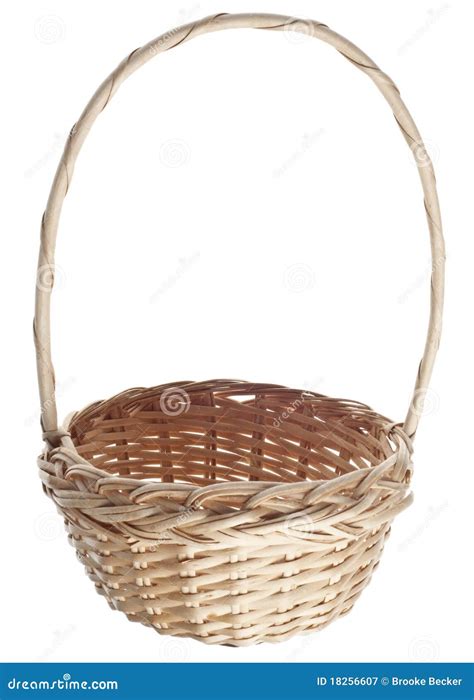 Empty Easter Basket Stock Image Image Of Basket Conceptual 18256607