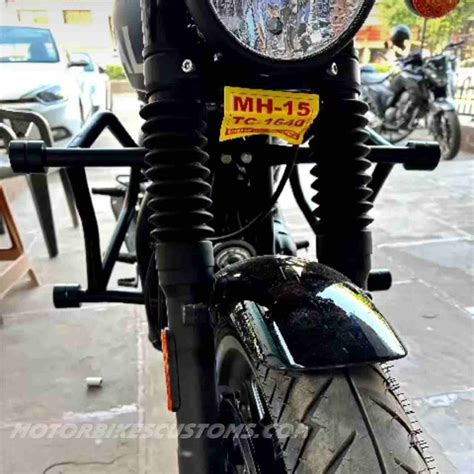 Dual Slider Leg Crash Guard For Hunter 350 Motorbikecustoms