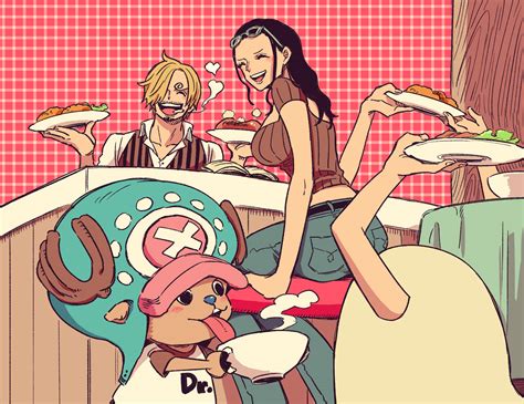 Nico Robin Sanji One Piece Tony Tony Chopper One Piece 1girl