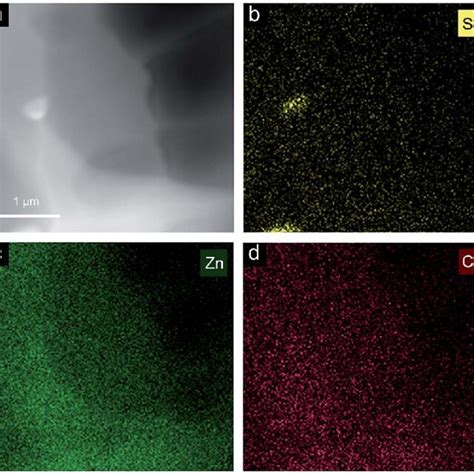 Stem Eds Elemental Mapping Of A Zn 0 9 Cd 0 1 Sc 0 01 O 1 03 Sample Download Scientific