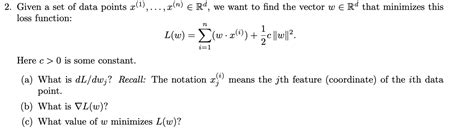 solved given a set of data points x 1 dots x n inrd ﻿we