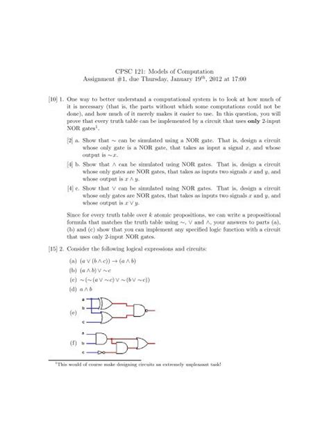 Cpsc 121 Models Of Computation Assignment Ugradcsubcca