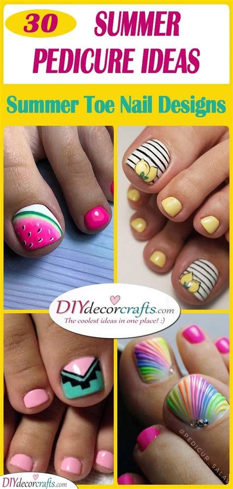 30 Summer Pedicure Ideas Summer Toe Nail Designs