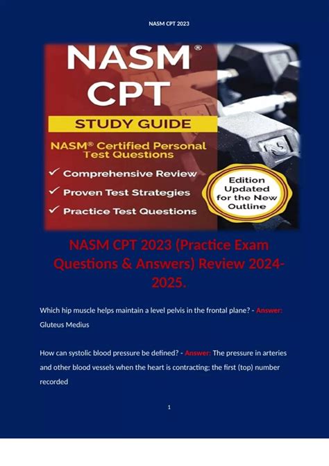 Nasm Cpt 2023 Practice Exam Questions And Answers Review Nasm Cpt 2023 Stuvia Us
