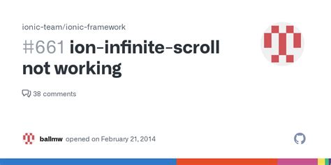 Ion Infinite Scroll Not Working · Issue 661 · Ionic Teamionic Framework · Github