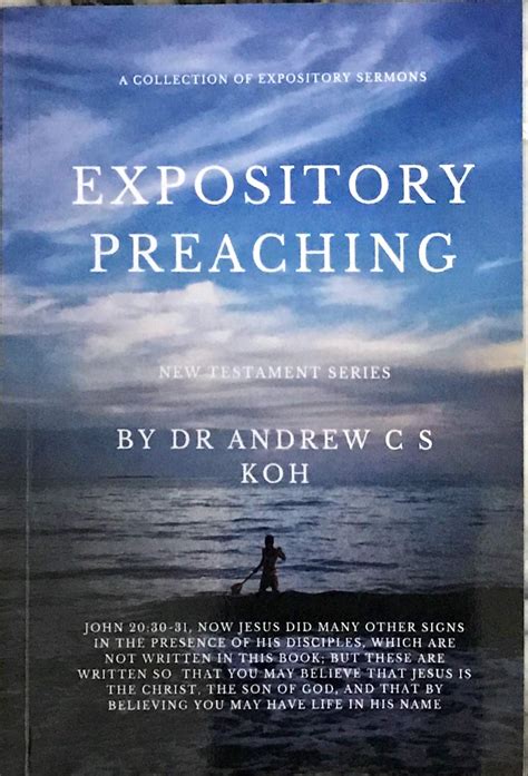 Expository Preaching Expository Sermons From The Gospel Of Matthew