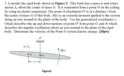 solved consider the rigid body shown in figure 3 this body