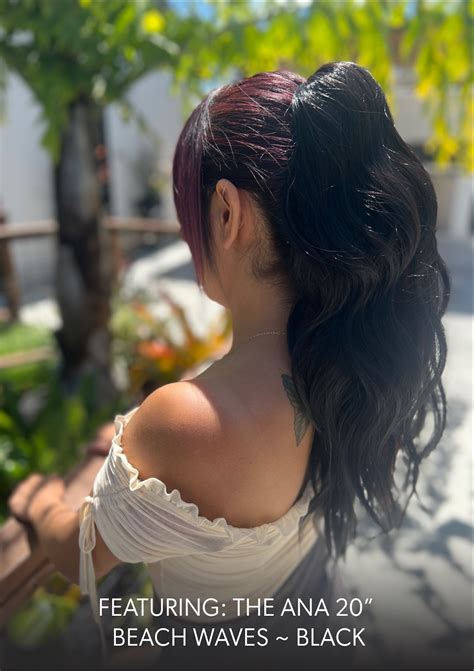 The Ana Beach Waves Ponytail Hair Extension Qcura High Quality Hair