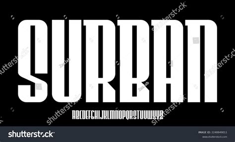 Bold Display Futuristic Alphabet Font Vector Stock Vector Royalty Free 2248849011 Shutterstock