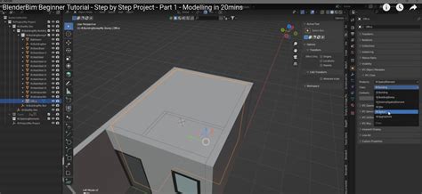 Blenderbim Beginner Tutorial Step By Step Project Part 1 Modelling — Osarch