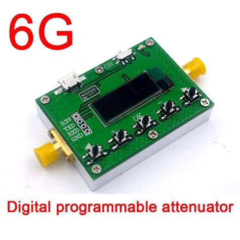 Oled Display 6g Digital Programmable Attenuator 30db Step 025db Rf Modulerf Moduleoled