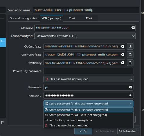 Openvpn Cannot Remember Password With Kde Help Kde Discuss