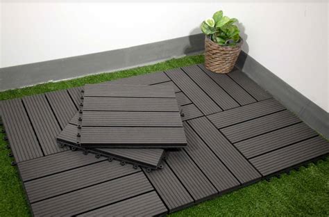 Eden Pro Diy พื้นระแนงสำเร็จรูป กล่องละ 10 แผ่น นิวยอร์คแบล็ค 300 X 300 X 21 มม บริษัท เน็กซเต