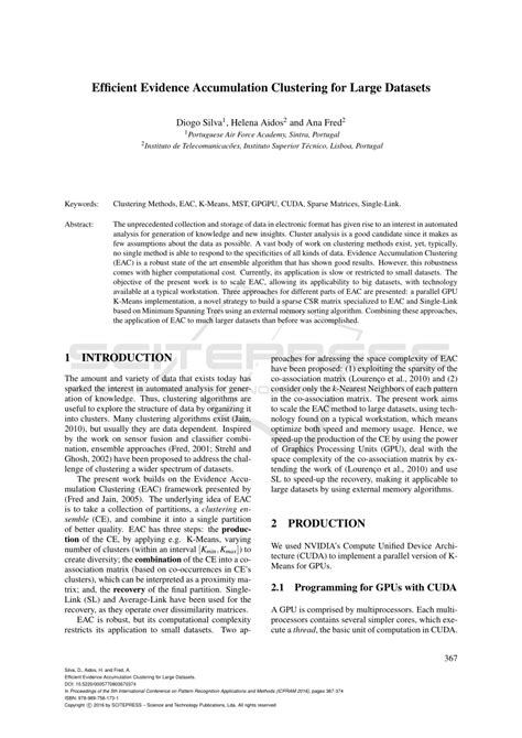Pdf Efficient Evidence Accumulation Clustering For Large Datasets