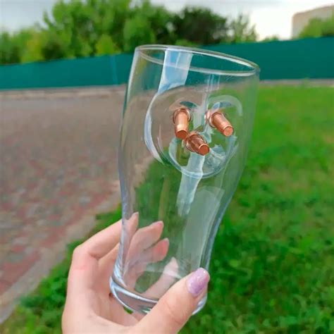 Сувенірний Пивний келих з 3 кулями прозорий 500 купити в інтернет магазині товарів для рибалки