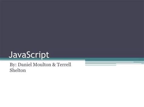 ppt javascript powerpoint presentation free download id 3678047