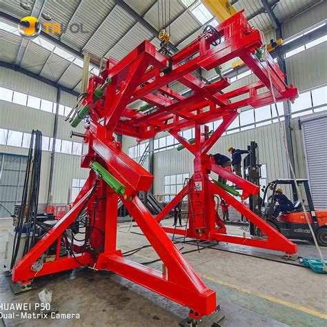 Cheap Price 180 Degree Tilter Container Tilting Machine 20 Feet Container Turner 20ft 40ft