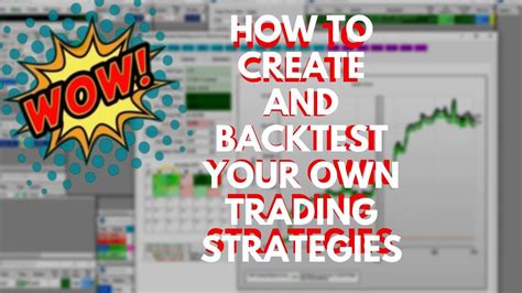 How To Backtest Your Own Trading Strategy And Optimize It With Tradeideas Youtube