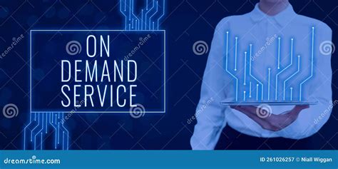 Inspiration Showing Sign On Demand Service Business Idea Allows Consumers To Customize