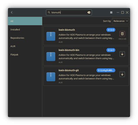 Kwin Bismuth On Official Repos Tiling Kwin On Plasma Feature Request Manjaro Linux Forum