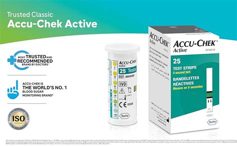 Buy Accu Chek Active Test Strips Pack Of 50 Strips For Use With Accu Chek Active Glucometer
