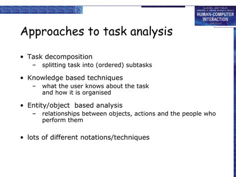 HCI E Ch Task Analysis PPT
