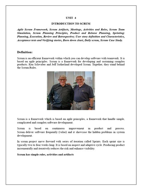 Agile Unit 4 Pdf Scrum Software Development Agile Software