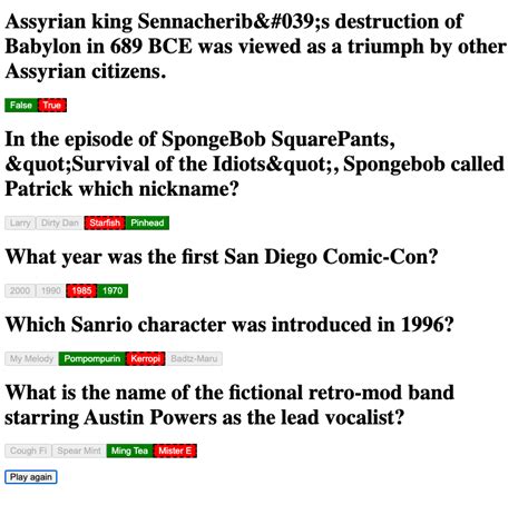 Javascript How To Make A Single Submit Button For A Quiz App Instead Of Making Each Individual