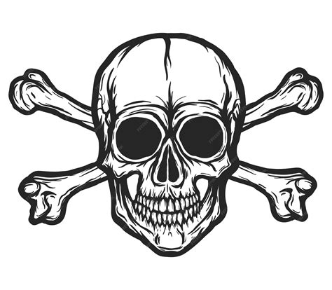 Premium Vector Human Skull Vector