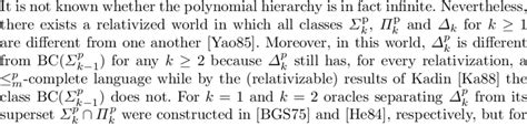 The Behaviour Of The Operators On The Polynomial Hierarchy Download Table