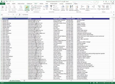 Excel Odata Feed From Dynamics Crm On Premise Or Ifd