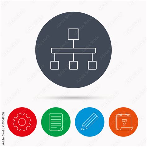 Hierarchy Icon Organization Chart Sign Stock Vector Adobe Stock
