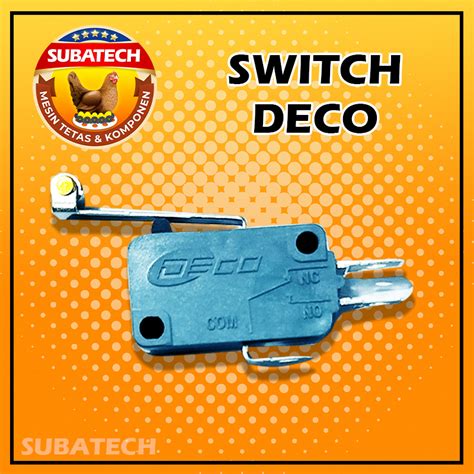 Jual Micro Switch Microswitch Deco Untuk Komponen Mesin Tetas Telur