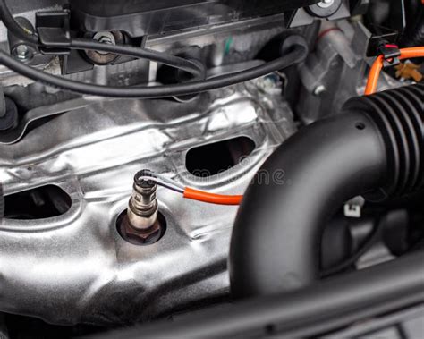 Sensor Lambda Probe In An Internal Combustion Engine In The Engine