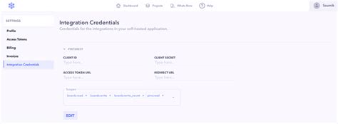 Credentials For 3rd Party Integrations Canonic