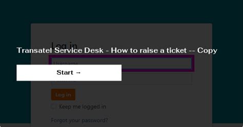 Transatel Service Desk How To Raise A Ticket Copy
