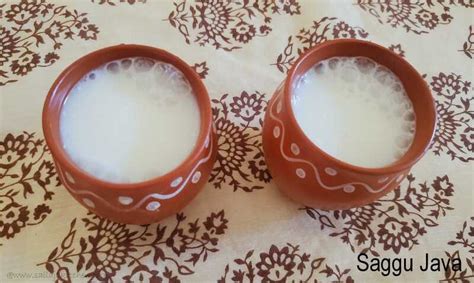 Sailaja Kitchena Site For All Food Lovers Saggu Java Recipe Sago Butter Milk Drink Recipe