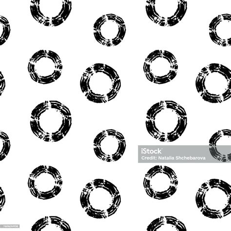 원활한 유행 추상 멤피스 서클 패턴 흑백 감촉 심플한 디자인 벡터 그림입니다 배경 포장지 섬유 개념에 적용 할 수 있습니다 0명에 대한 스톡 벡터 아트 및 기타 이미지