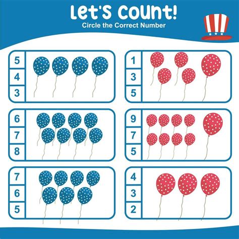 Mathematic Counting Worksheet Math Activity Count And Match Numbers
