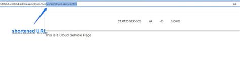 Aem Cloud Service Url Shortening Of React Spa Raem