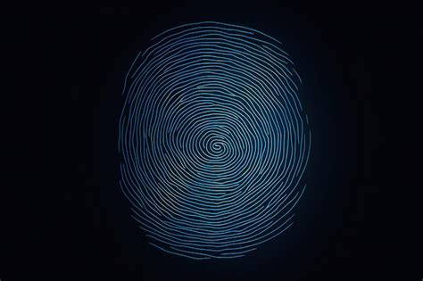 Premium Photo Fingerprint Identification Technology Background Security System Concept Cyber
