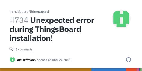 Unexpected Error During Thingsboard Installation · Issue 734 · Thingsboard Thingsboard · Github