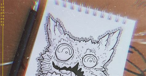 Рисунок в блокноте Пикабу