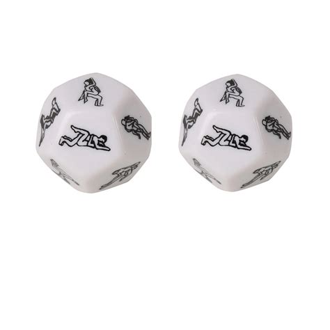Fun Time Sex Position Dice Pair White Belle Exotics Pleasure Products Trinidad And