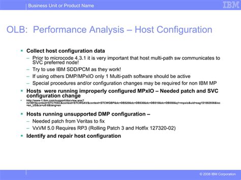 Ibm San Volume Controller Performance Analysis Ppt