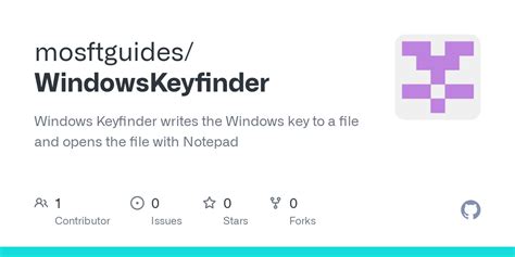 GitHub Mosftguides WindowsKeyfinder Windows Keyfinder Writes The Windows Key To A File And