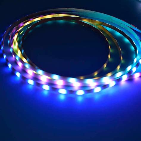 Thin LED Tape WS2812b LED Stripe Digital 60leds M 5mm Flexible