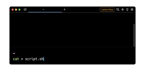 Warp How To Create Files In Linux