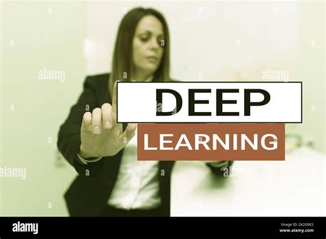 sign displaying deep learning conceptual photo hierarchical